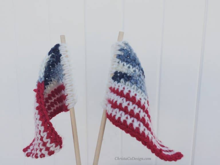 Free Crochet American Flag Pattern - ChristaCoDesign