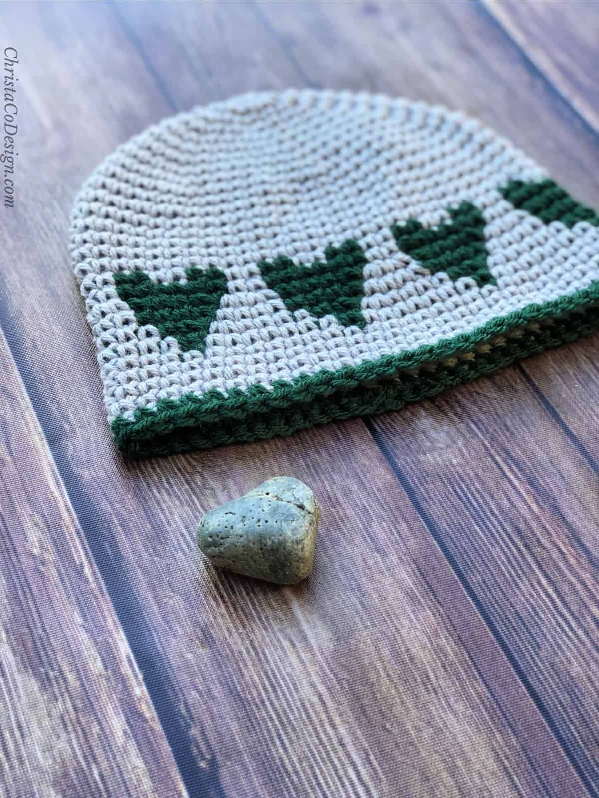 Crochet Sweetheart Hat Free Pattern - ChristaCoDesign
