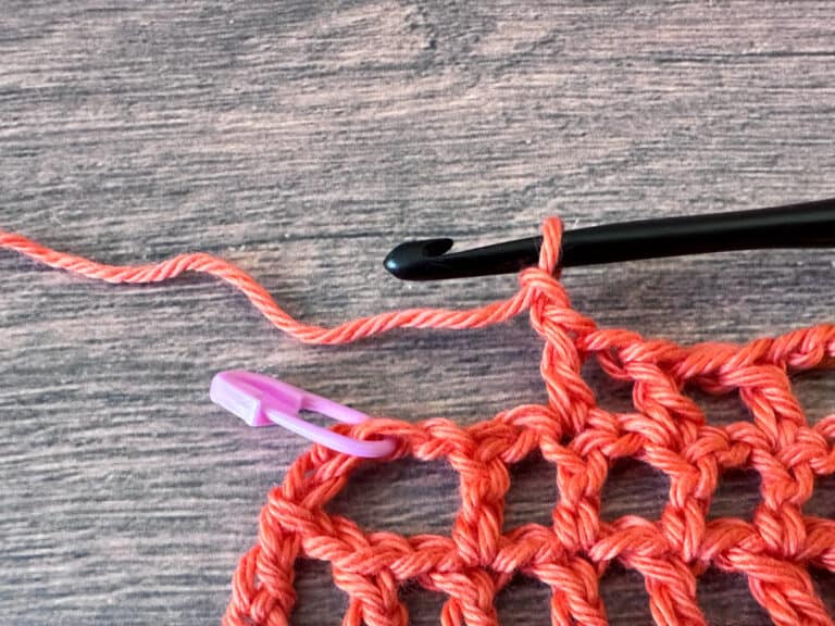 An Easy Crochet Mesh Triangle Shawl Pattern + Video - ChristaCoDesign