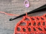 An Easy Crochet Mesh Triangle Shawl Pattern + Video - ChristaCoDesign