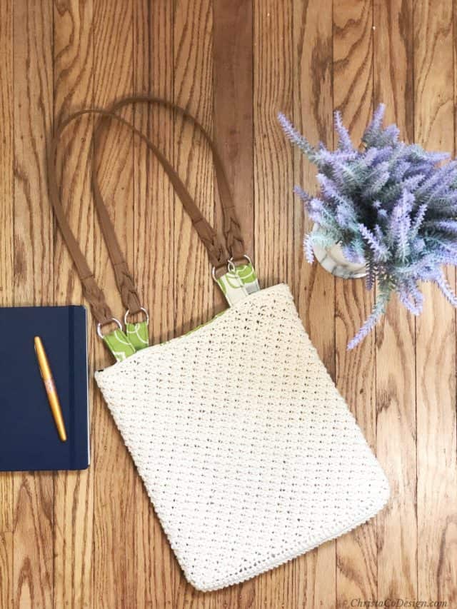 How to Line a Crochet Bag Photo Tutorial - ChristaCoDesign
