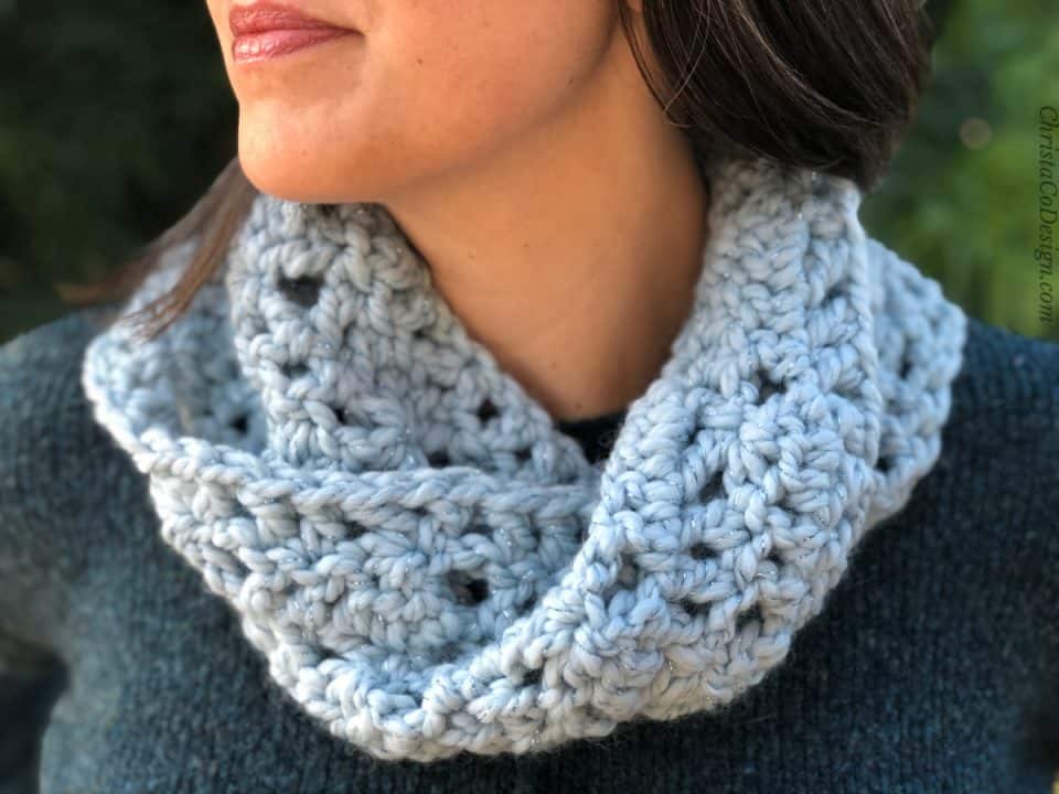 Best Chunky Cowl Crochet Pattern Charisma Cowl - ChristaCoDesign
