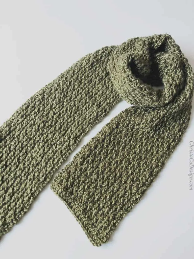 Two Tone Crochet Scarf Pattern