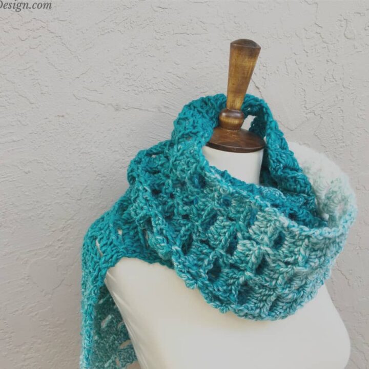Crochet Pattern Alza Scarf PDF Download – ChristaCoDesign