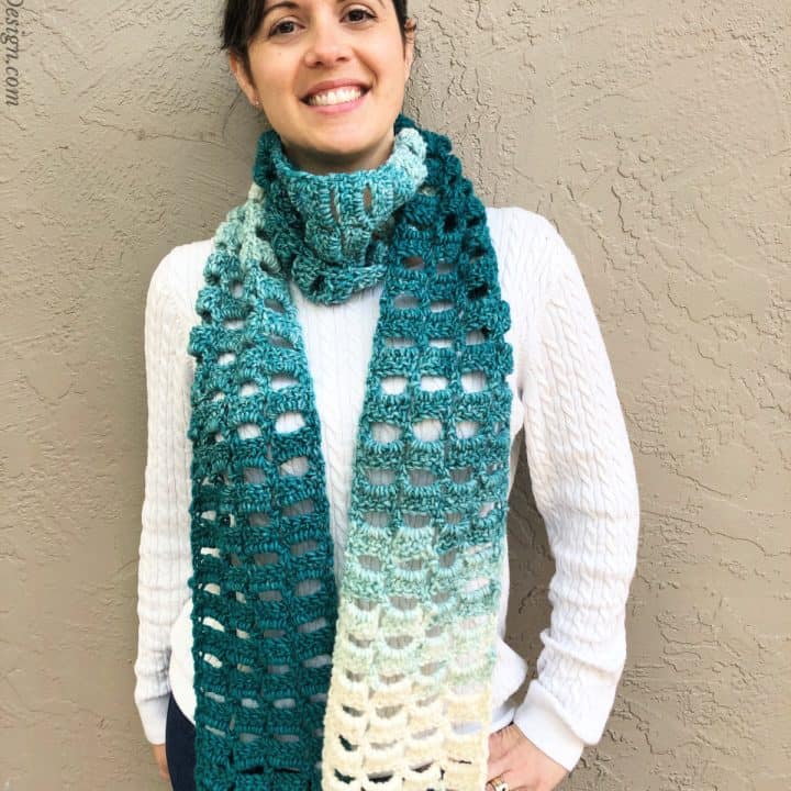 Crochet Pattern Alza Scarf PDF Download – ChristaCoDesign