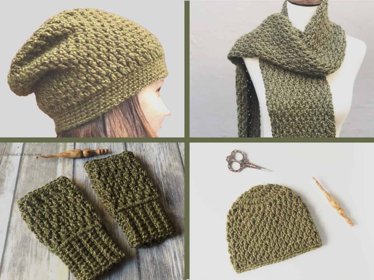 Textured Crochet Scarf Pattern | Matteo Scarf - ChristaCoDesign