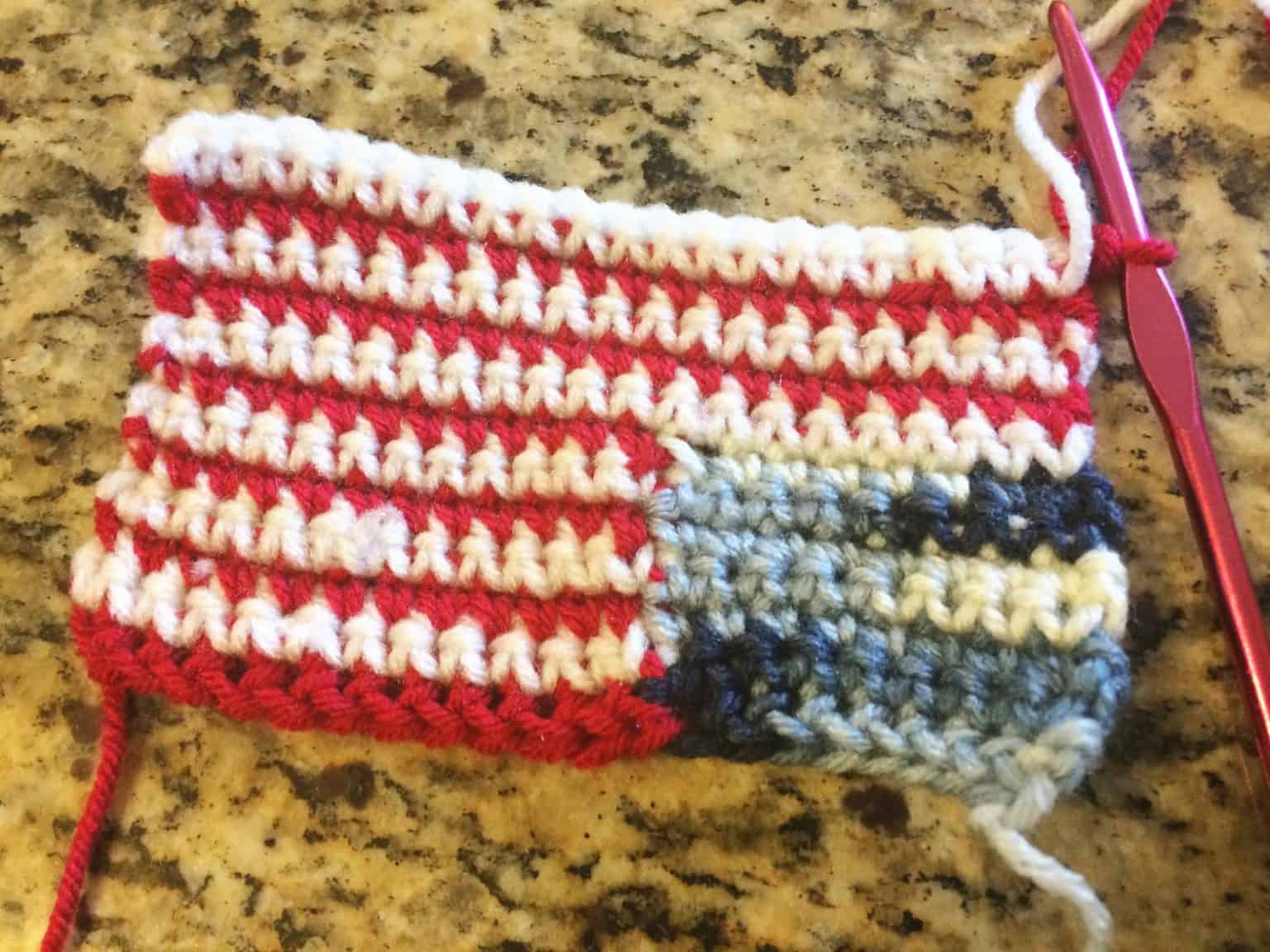 Free Crochet American Flag Pattern - ChristaCoDesign