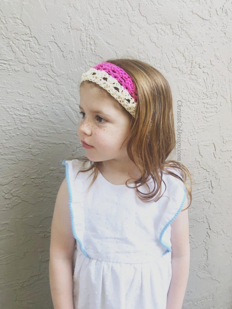 Crochet Summer Headband Pattern | Aria Headband in 5 sizes ...