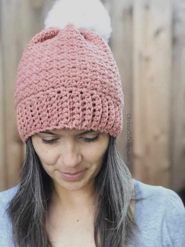 Easy Half Double Crochet Beanie Pattern Free in All Sizes - ChristaCoDesign