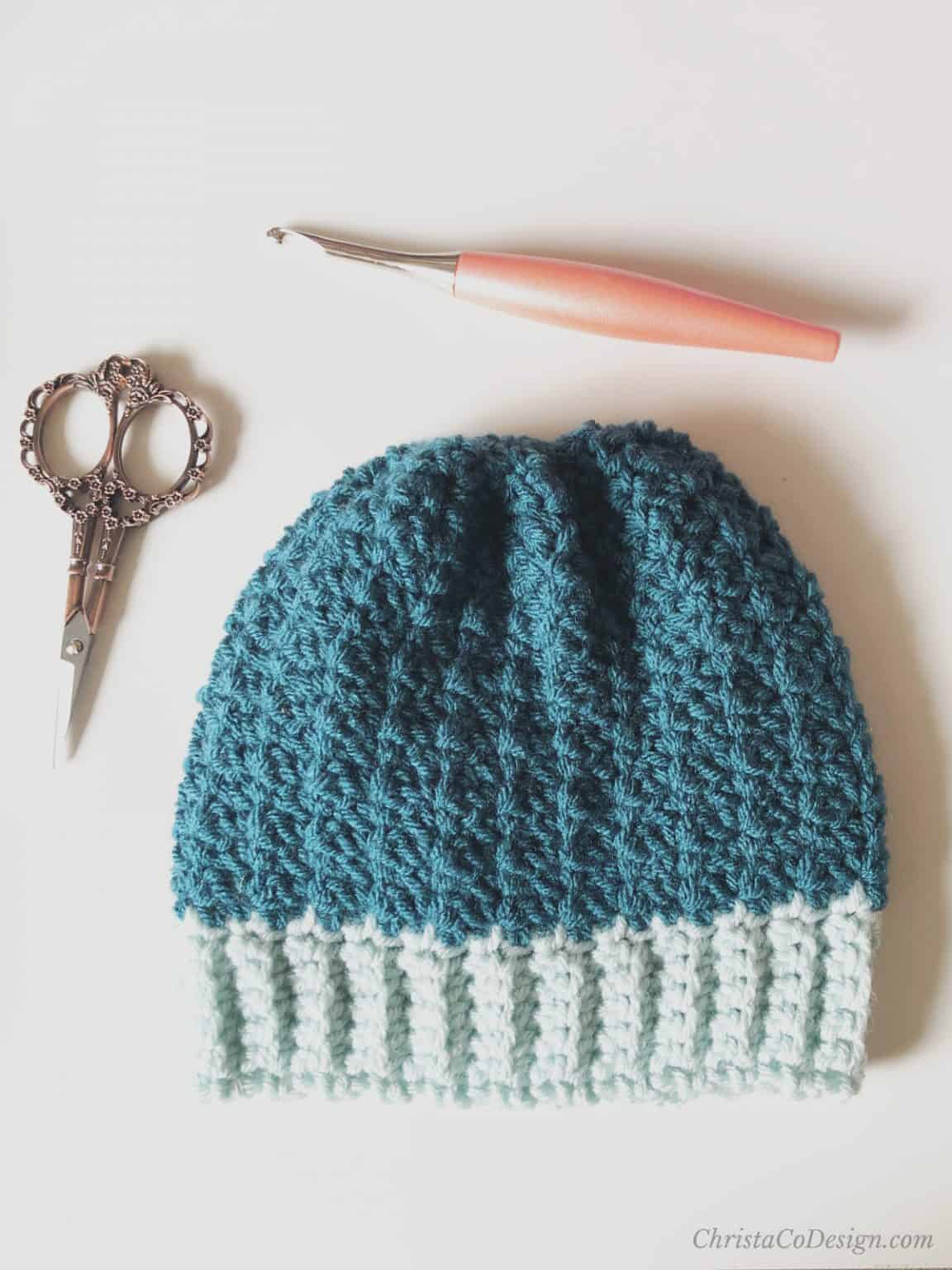Free Single Crochet Hat Pattern An Easy Beanie For Beginners ...