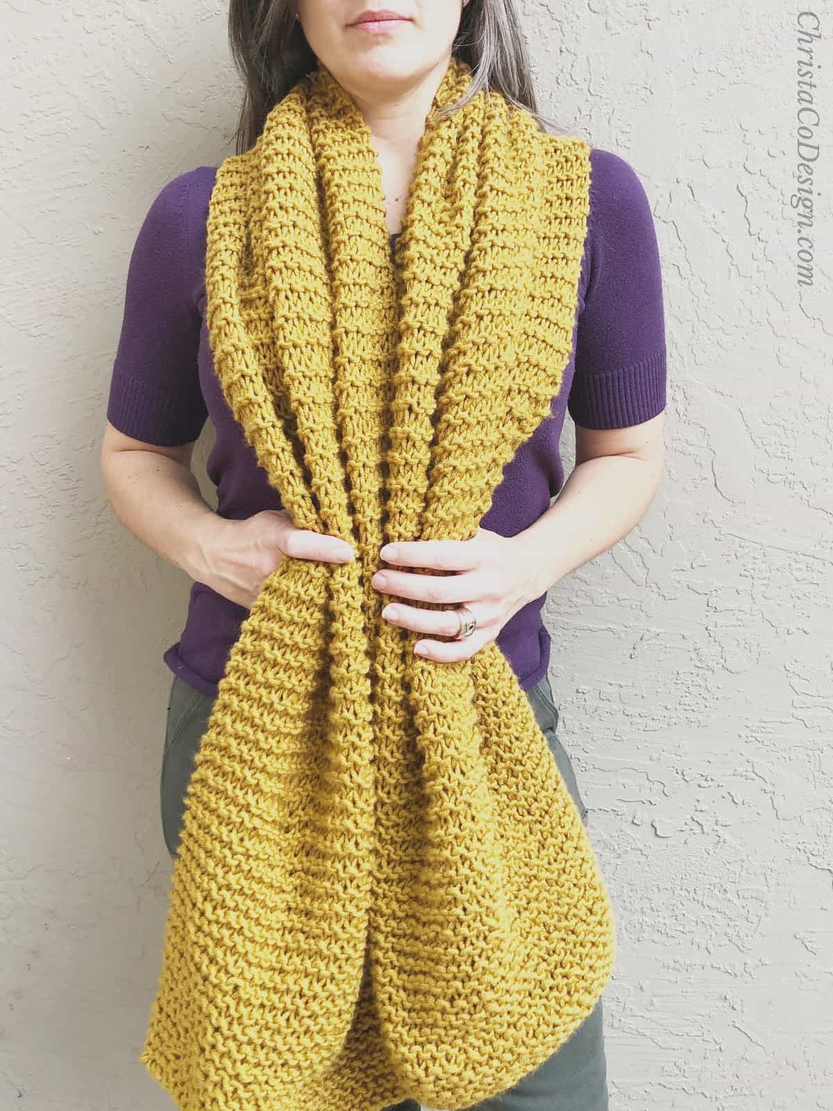 Easy Pocket Shawl Free Beginner Knitting Pattern Giana Shawl ...