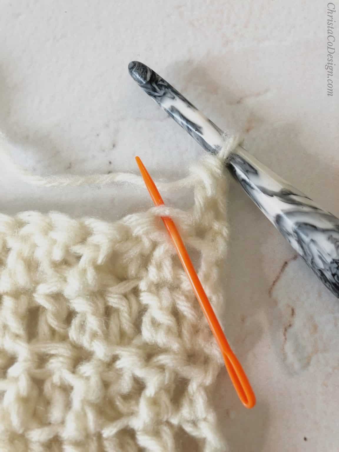 Front Loop Double Crochet a Step by Step Tutorial - ChristaCoDesign
