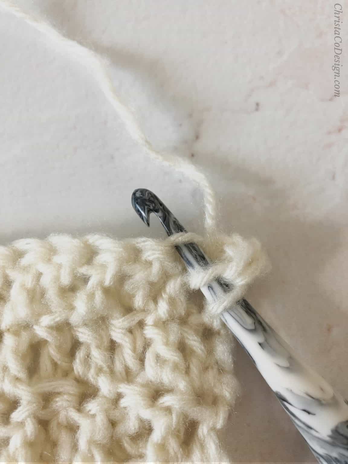 Front Loop Double Crochet a Step by Step Tutorial - ChristaCoDesign