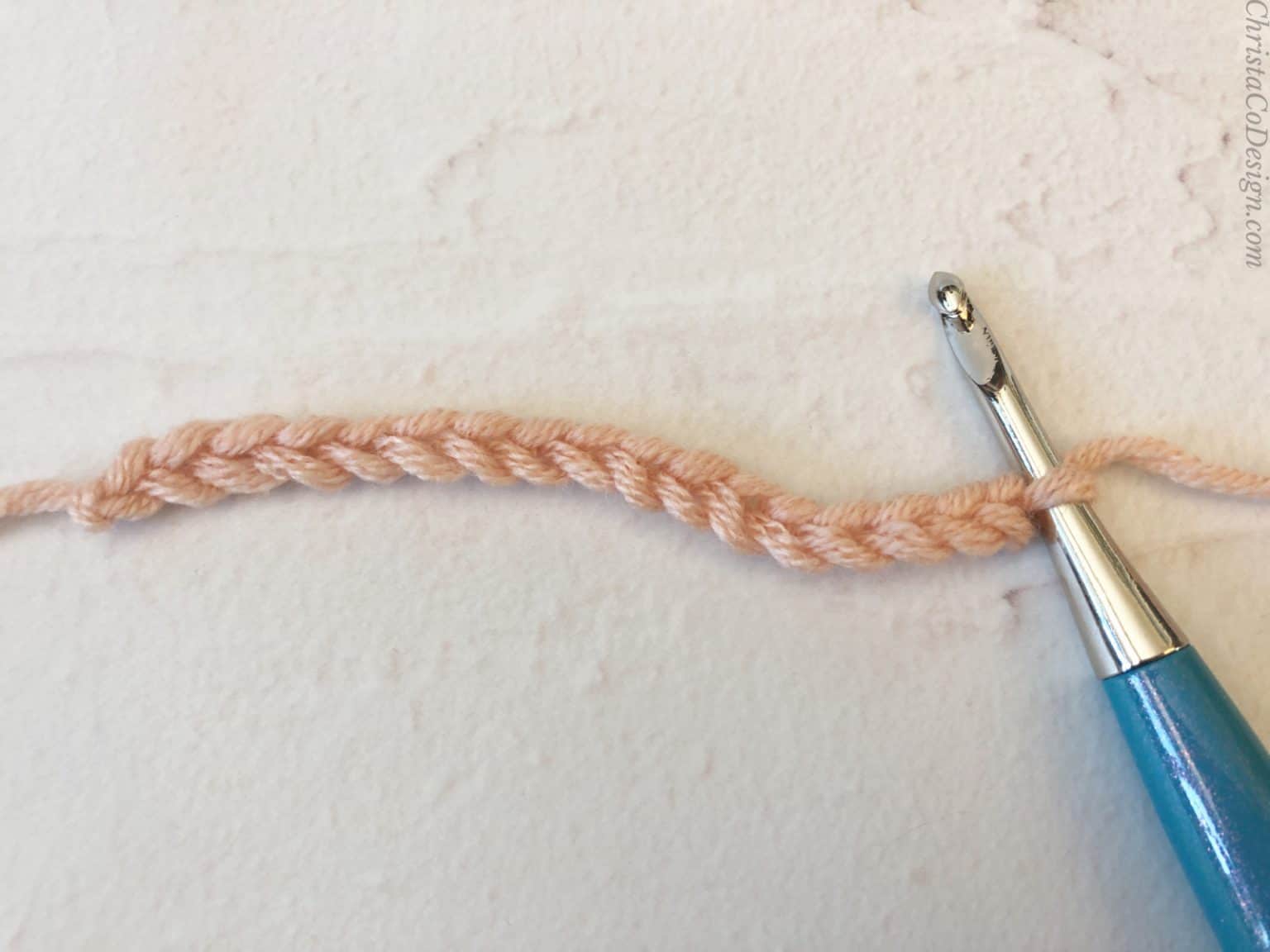 How To Crochet Into The Back Of A Chain - ChristaCoDesign