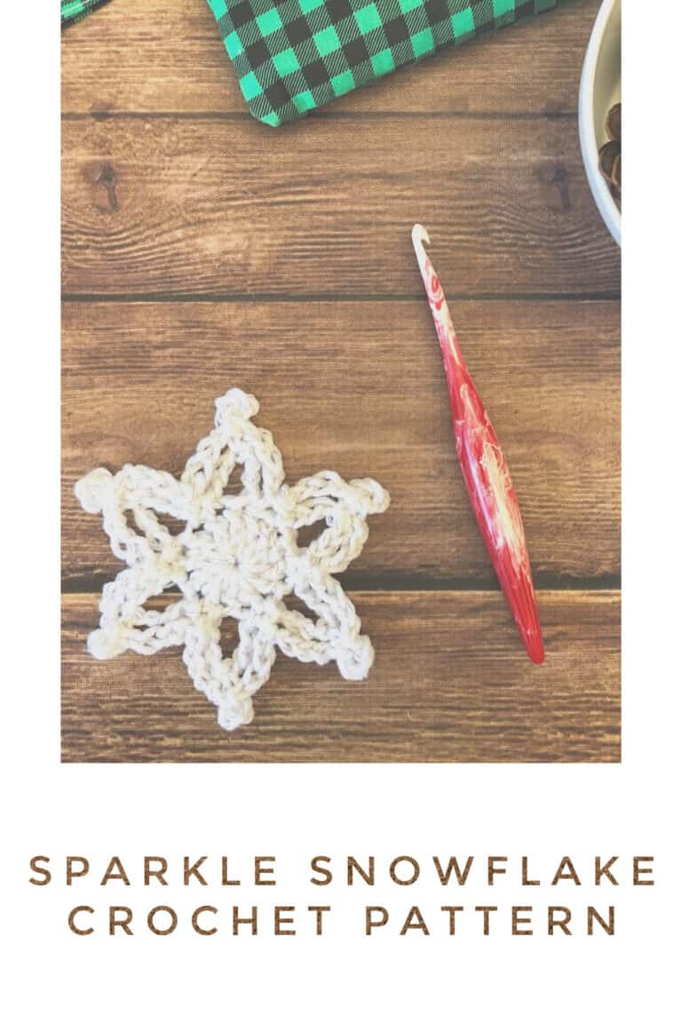 Sparkle Snowflake A Simple & Free Crochet Pattern - ChristaCoDesign