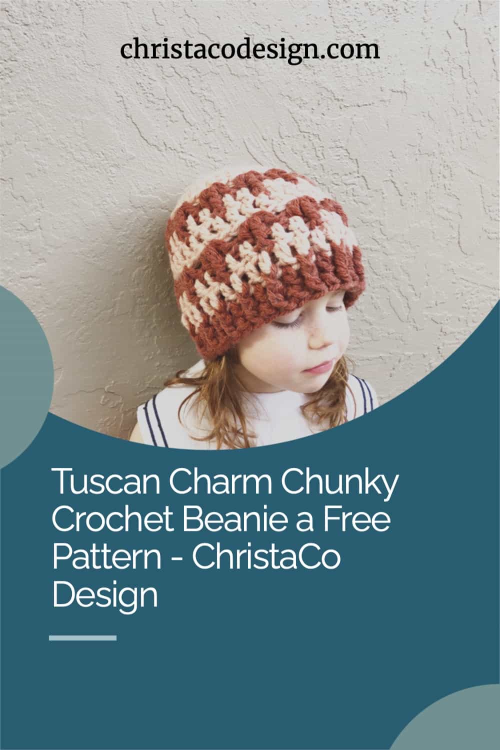 Chunky Crochet Hat a Free Pattern Tuscan Charm Beanie - ChristaCoDesign