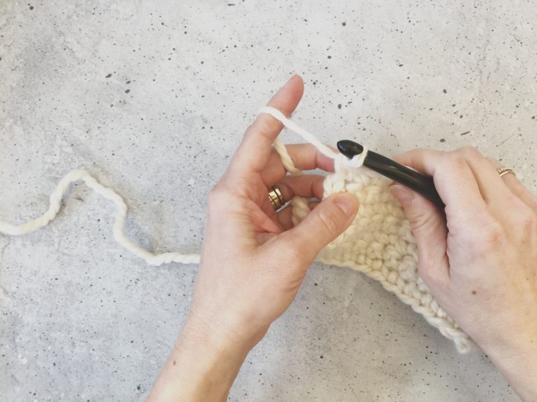 An Easy Crochet Mesh Triangle Shawl Pattern For Beginners - ChristaCoDesign