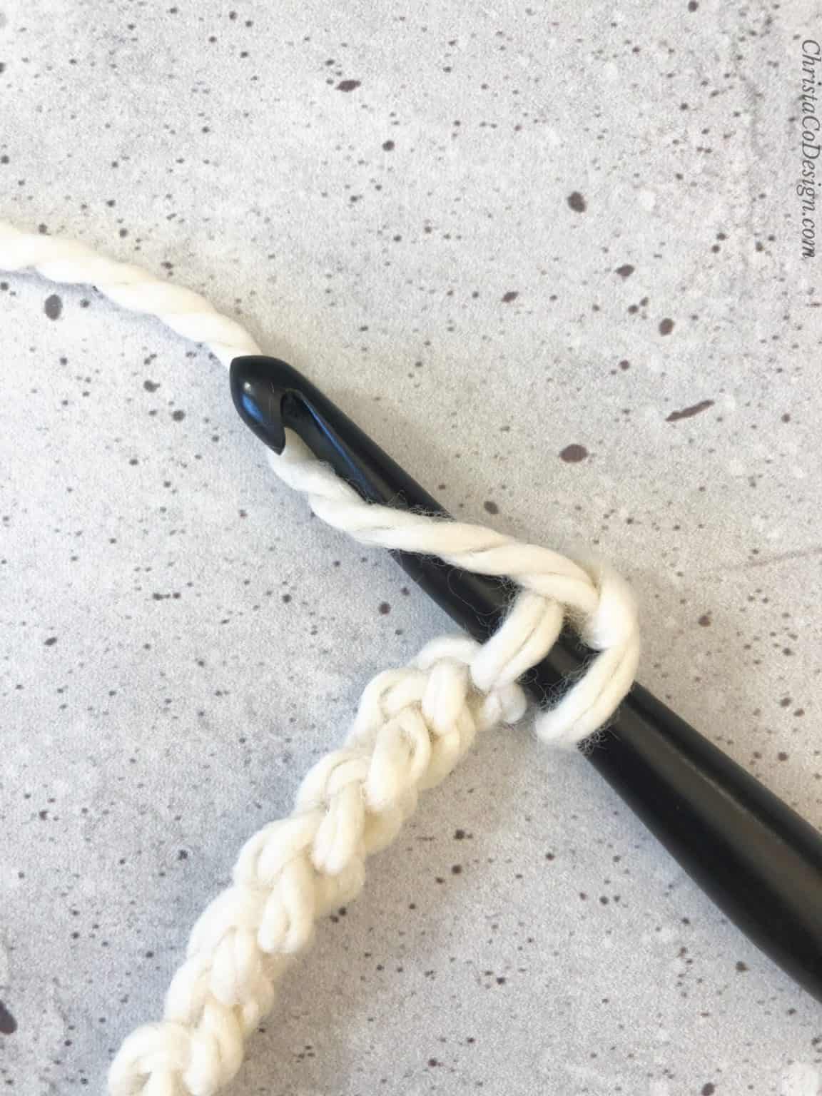Step by Step How to Single Crochet For Beginners - ChristaCoDesign