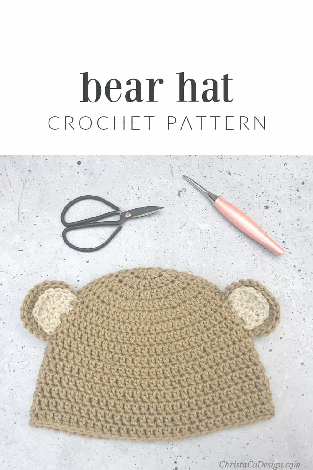 Easy Crochet Baby Hat Free Crochet Pattern - ChristaCoDesign