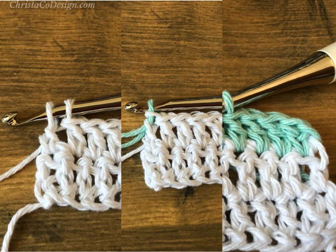 How to Seamlessly Change Colors in Crochet Tutorial - ChristaCoDesign