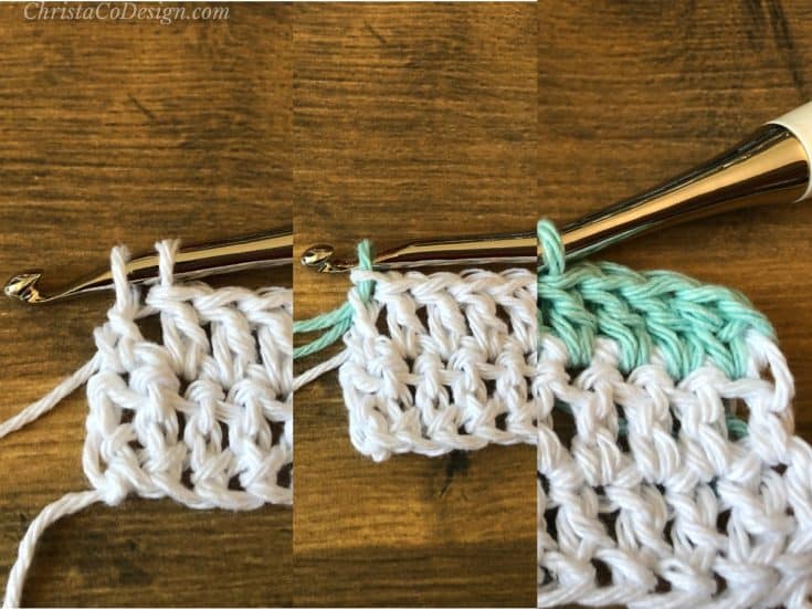 How to Seamlessly Change Colors in Crochet Tutorial - ChristaCoDesign