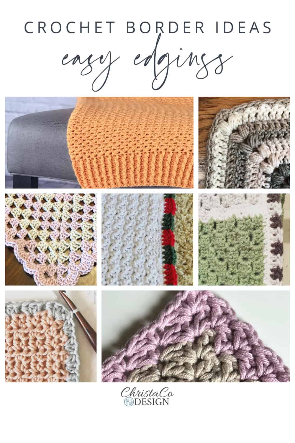 Crochet Blanket Edges a List of Easy Borders - ChristaCoDesign