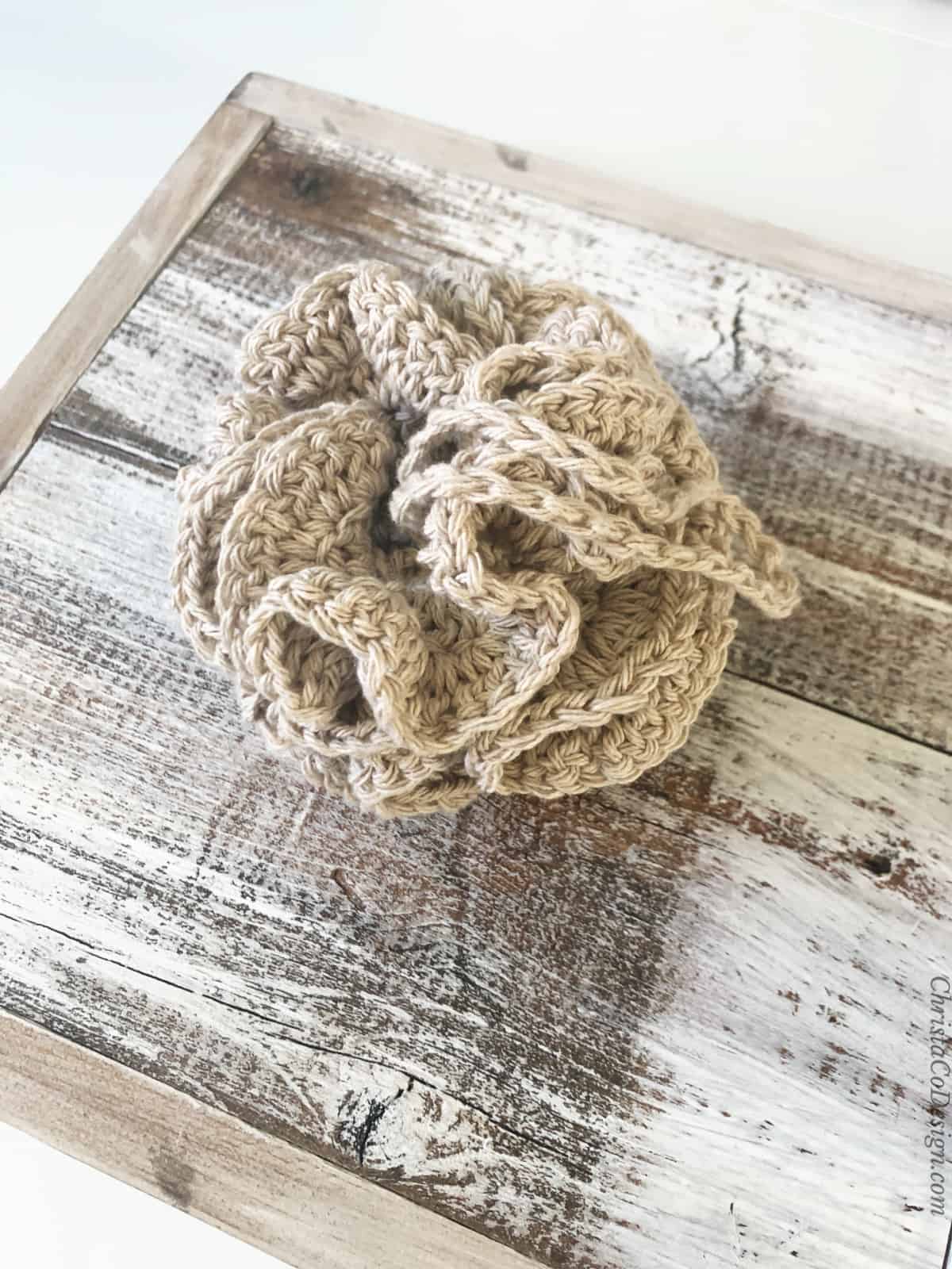 How to Crochet a Loofah a Tutorial - ChristaCoDesign