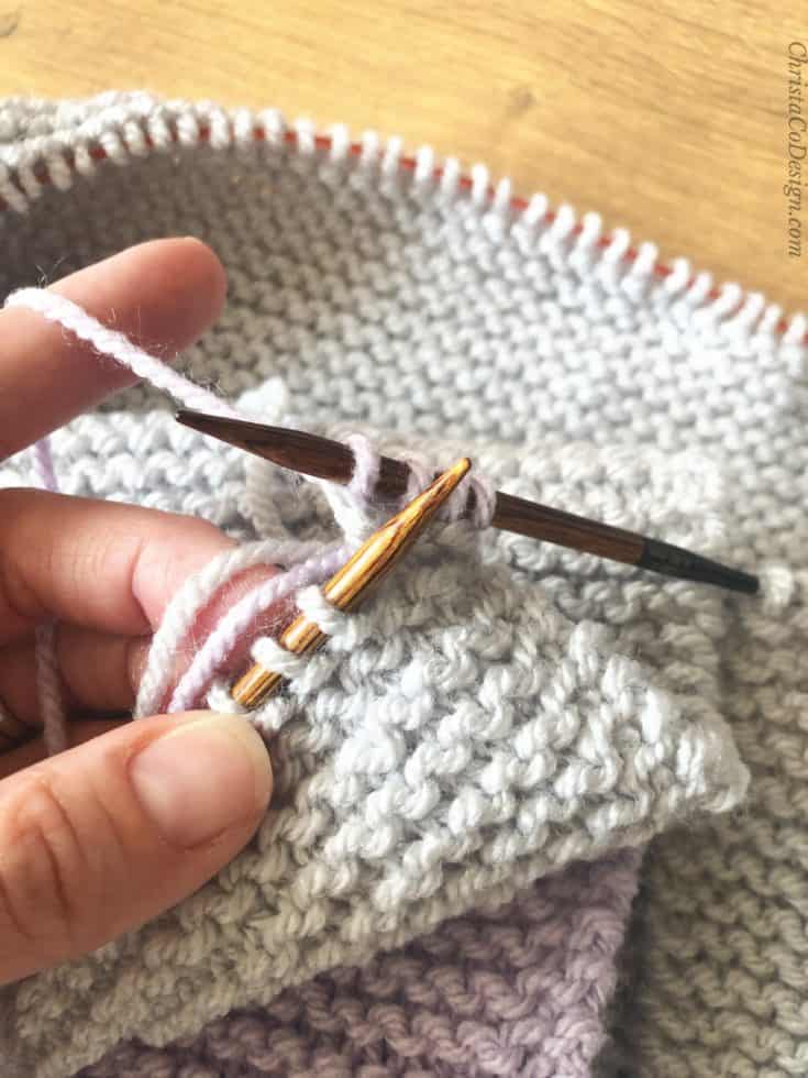 How to Change Colors in Knitting with Slip 1 at Beginning of Row ...