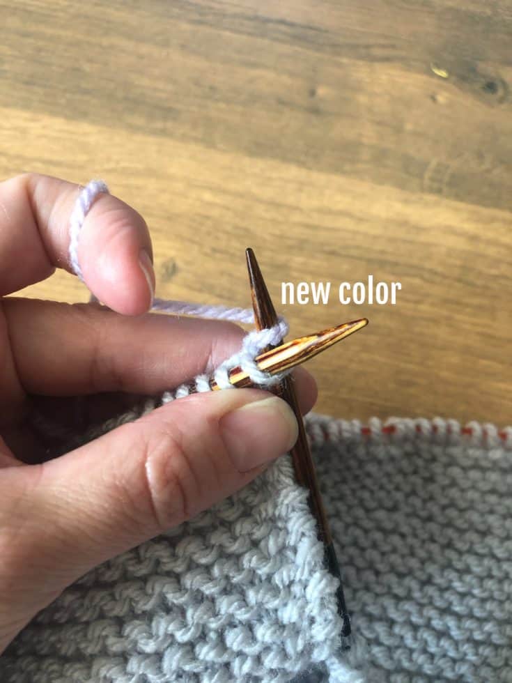 How to Change Colors in Knitting with Slip 1 at Beginning of Row ...