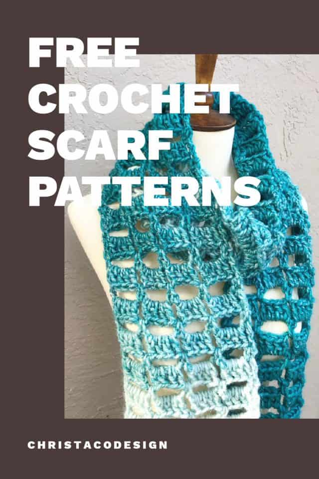 19 Crochet Scarf Pattern that are Free! - ChristaCoDesign