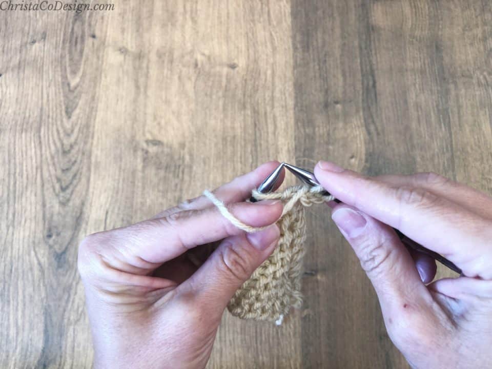 How to Yarn Over for Knitting Increase Tutorial - ChristaCoDesign
