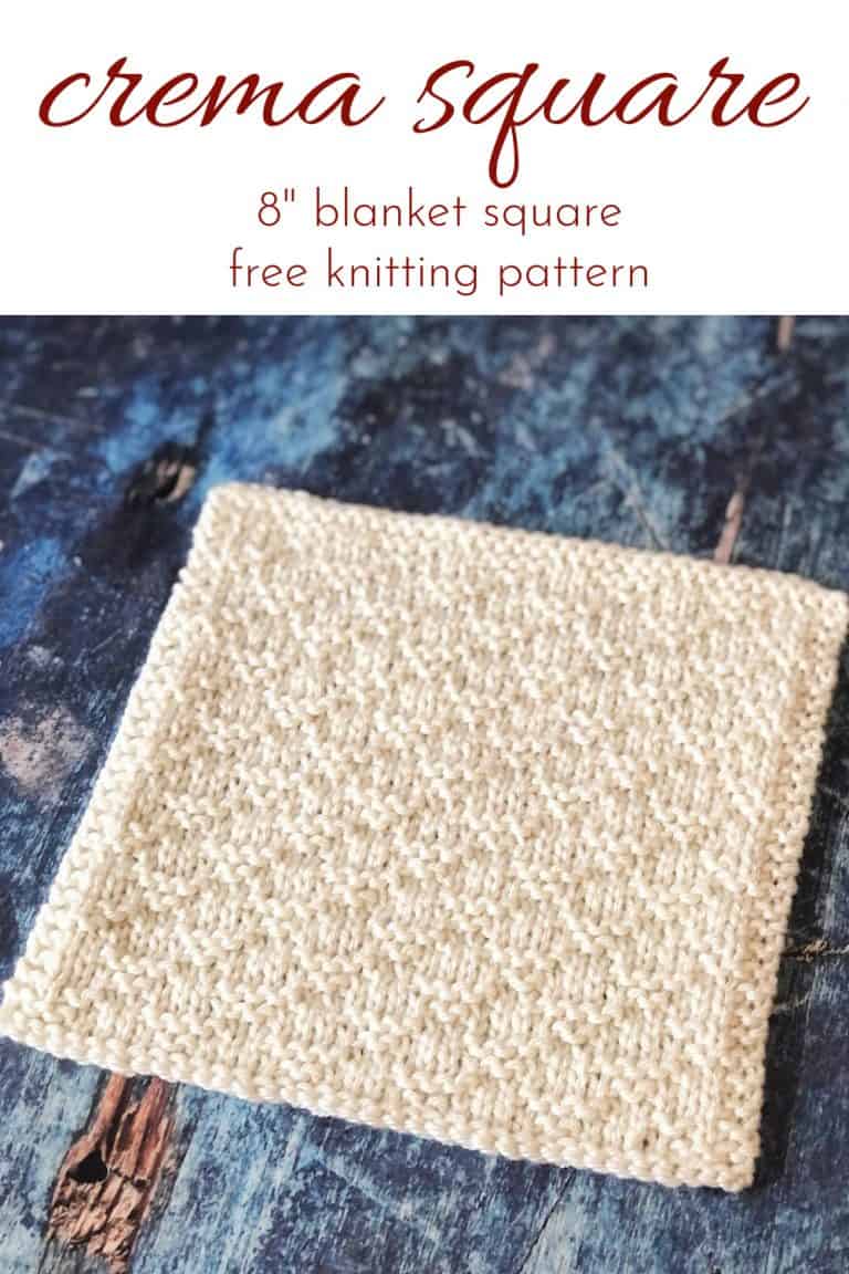 Blanket Square Knitting Pattern | Crema Square - ChristaCoDesign