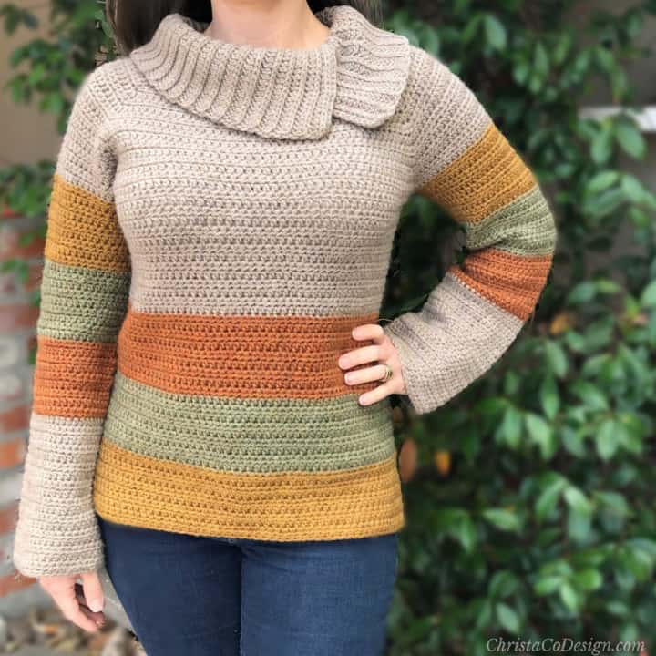The Best Crochet Stitches For Sweaters + Free Patterns - ChristaCoDesign
