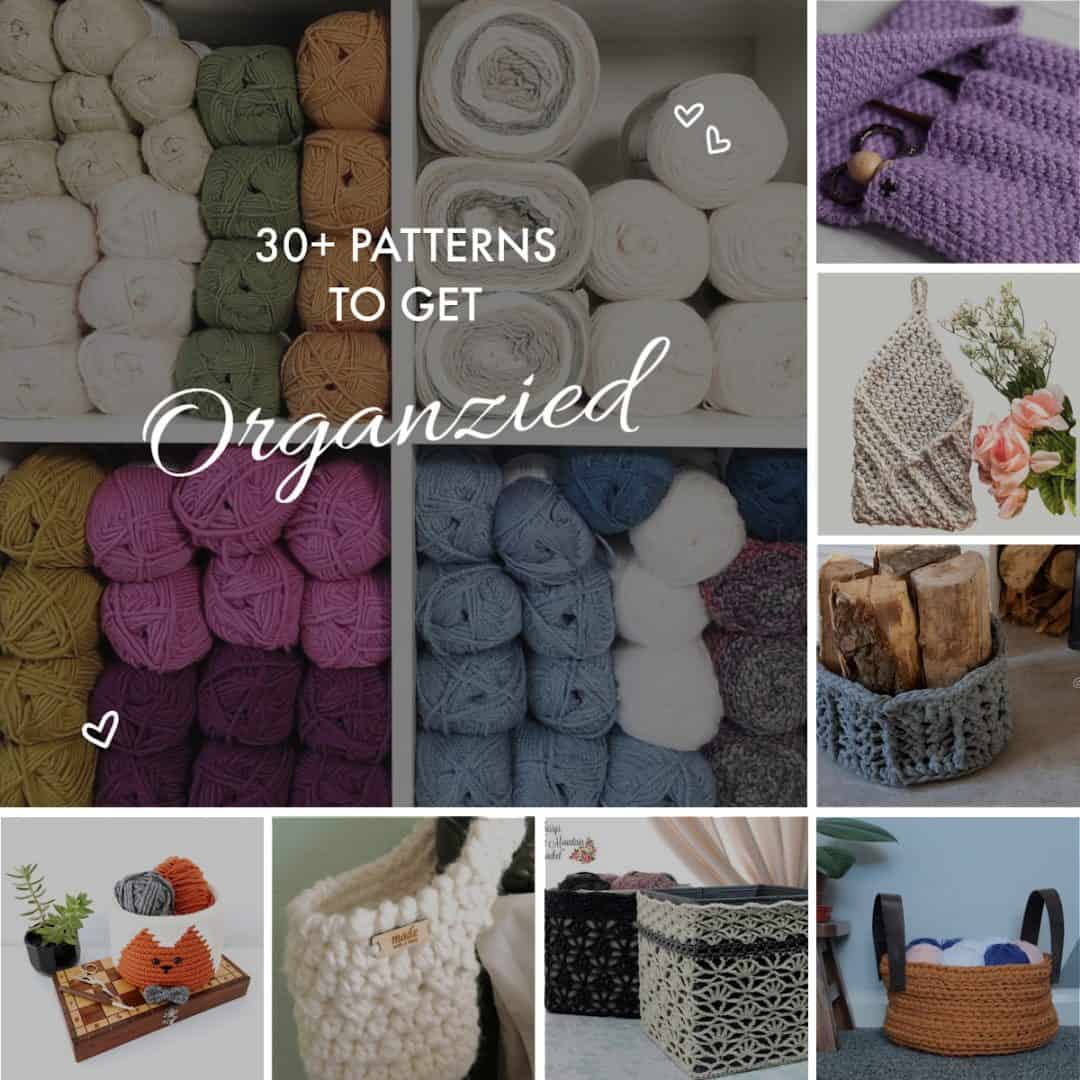 30+ Crochet Patterns to Get Organized in the New Year - ChristaCoDesign