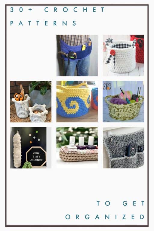 30+ Crochet Patterns to Get Organized in the New Year - ChristaCoDesign
