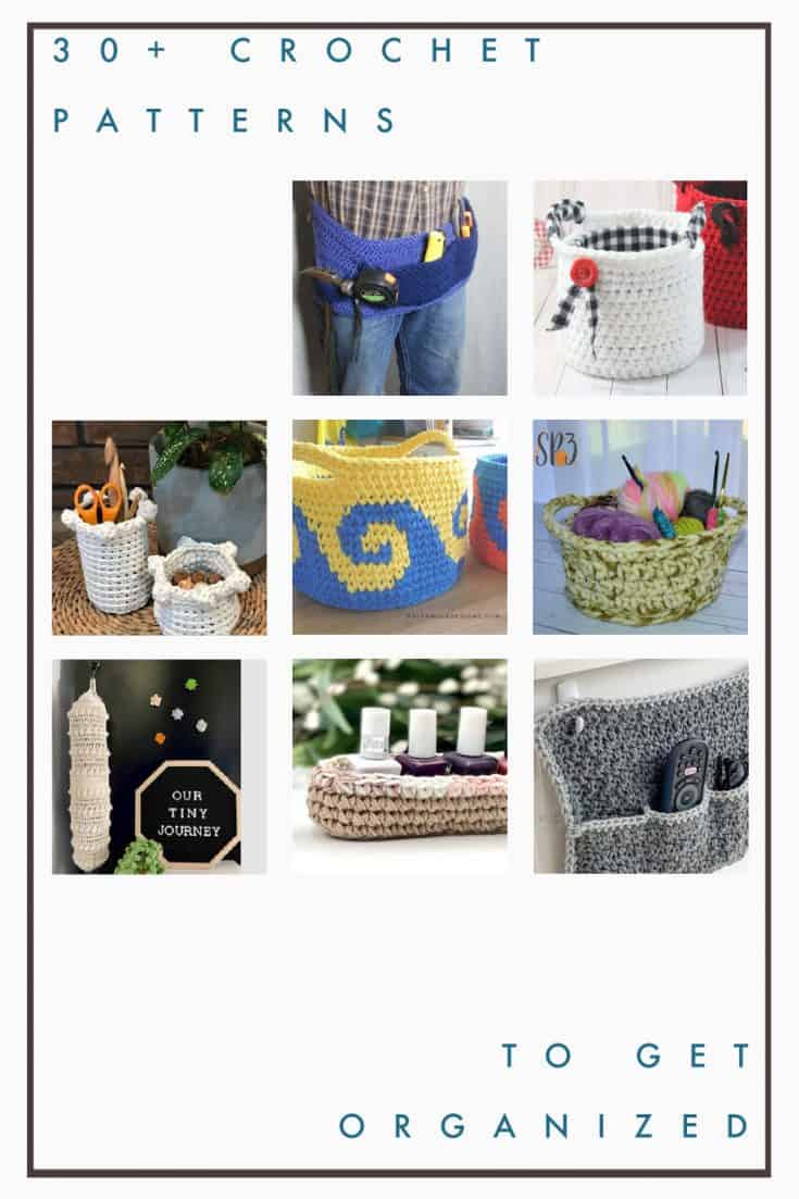 30+ Crochet Patterns to Get Organized in the New Year - ChristaCoDesign