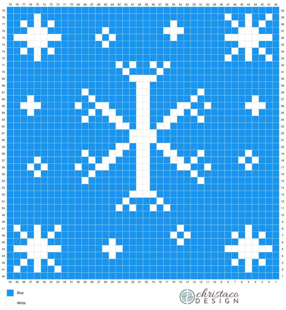 Corner to Corner {C2C} Snowflake Blanket Crochet Pattern - ChristaCoDesign