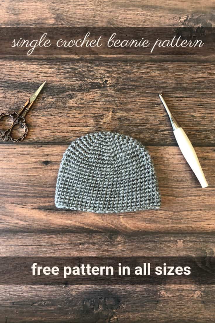 Free Single Crochet Hat Pattern An Easy Beanie For Beginners ...