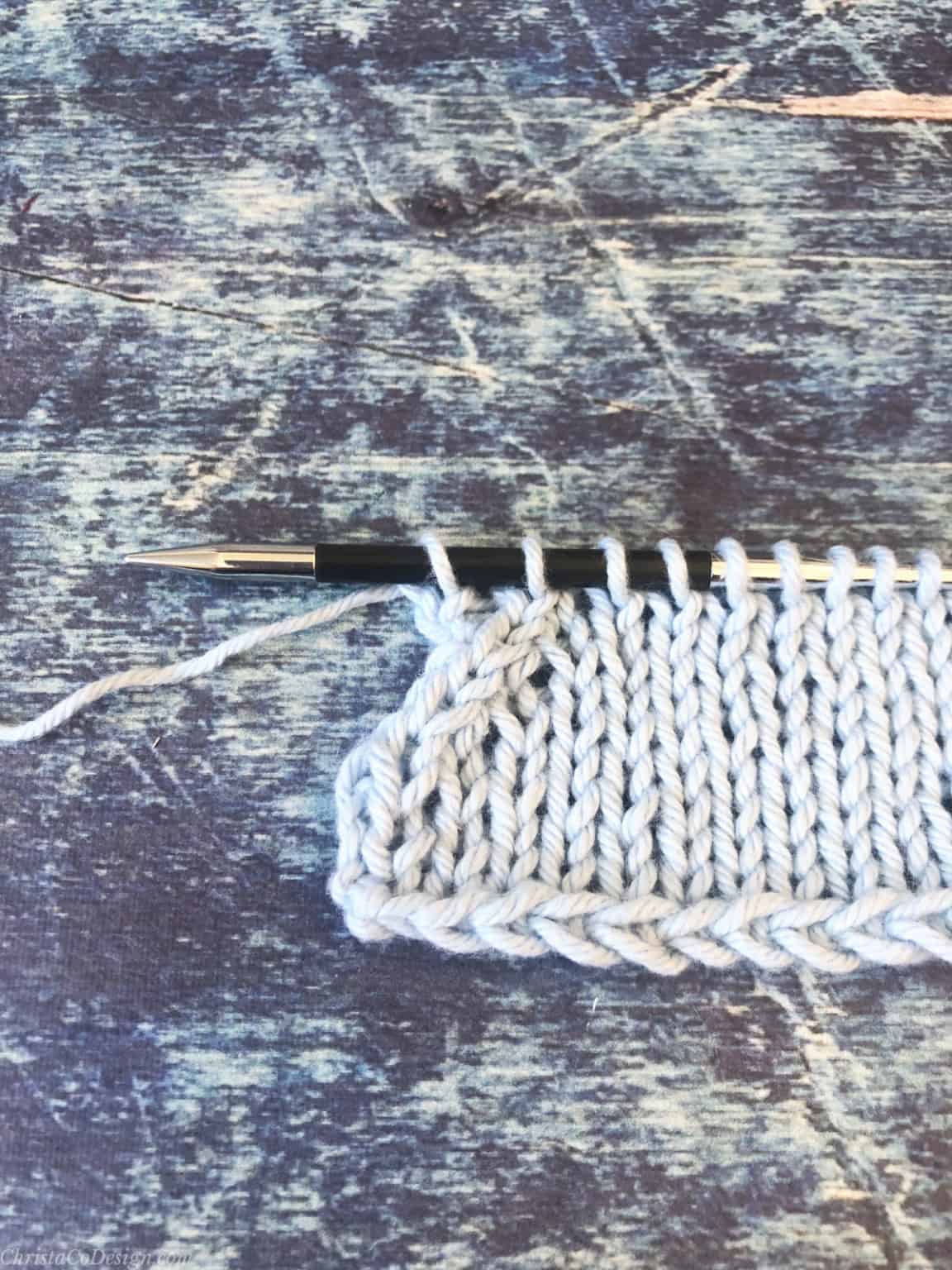 How To CDD Center Double Decrease Knitting Tutorial - ChristaCoDesign