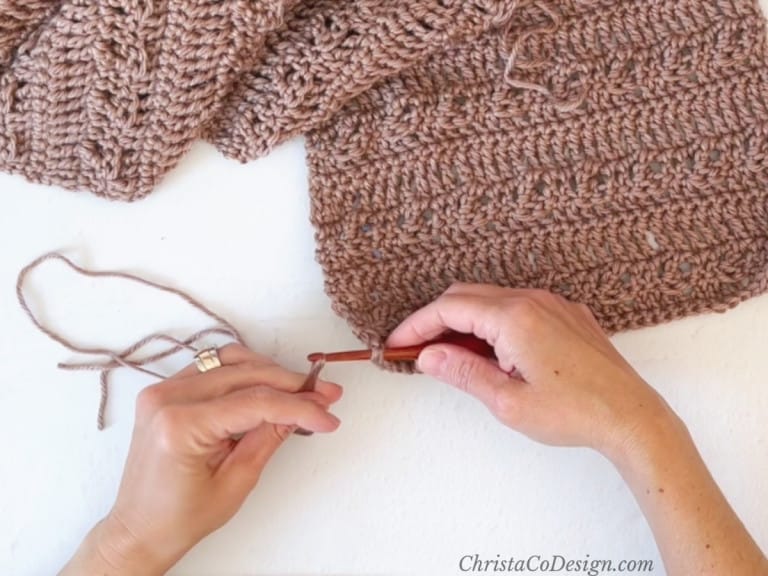 How to Make Double Knotted Fringe Tutorial - ChristaCoDesign