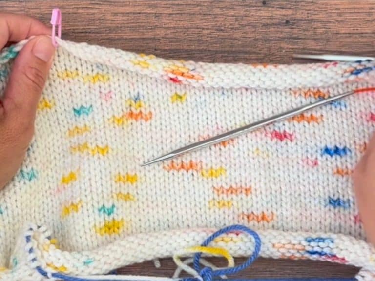 How To Pick Up And Knit On A Cast On Edge Tutorial - ChristaCoDesign