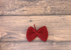 How To Crochet A Pretty Bow With Ribbons For Tying - ChristaCoDesign