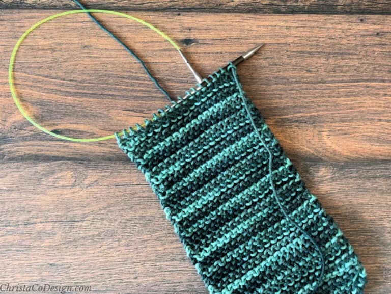 How To Knit A Simple Coffee Cup Cozy Knitting Pattern - ChristaCoDesign