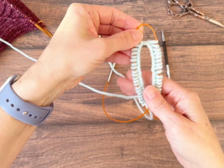 How To Knit Magic Loop Step By Step Knitting Tutorial - ChristaCoDesign