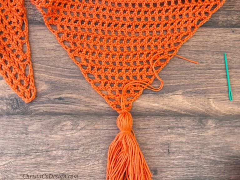 How To Make Easy Yarn Tassels For A Scarf Tutorial - ChristaCoDesign