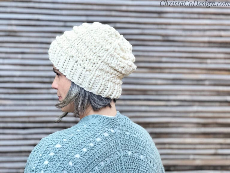 Free Chunky Hat Pattern In Super Bulky Yarn - ChristaCoDesign