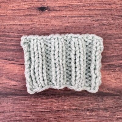 How To Knit 2x2 Ribbing Step By Step For Beginners - ChristaCoDesign