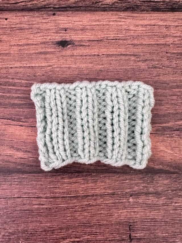 How to Knit Double Moss Stitch - ChristaCoDesign