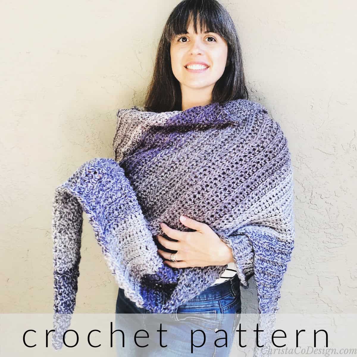 Crochet Pattern Storm Ridge Wrap PDF Download – ChristaCoDesign